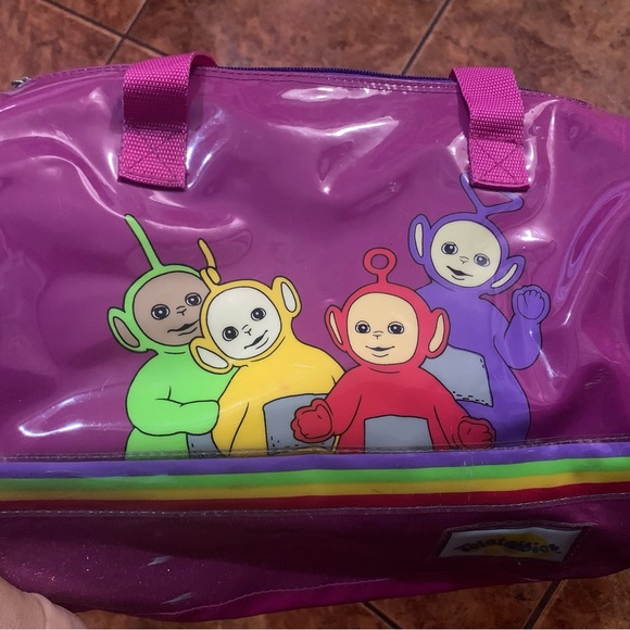 Teletubbies | Other | Vintage Pink Teletubbies Purple Tote Bag | Poshmark